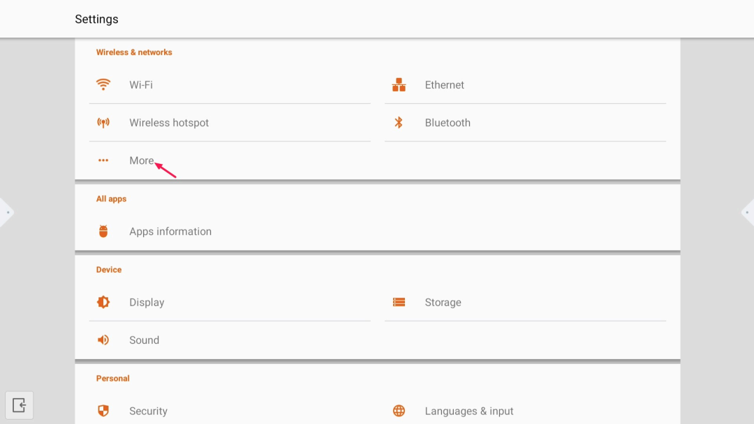 I3TOUCH E-ONE How to activate/deactivate USB Tethering | i3CONNECT Docs